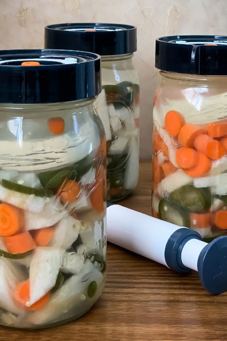 Easy Lacto-Fermented Jicama, Carrots, Jalapeño and Onions - We Make Pretty